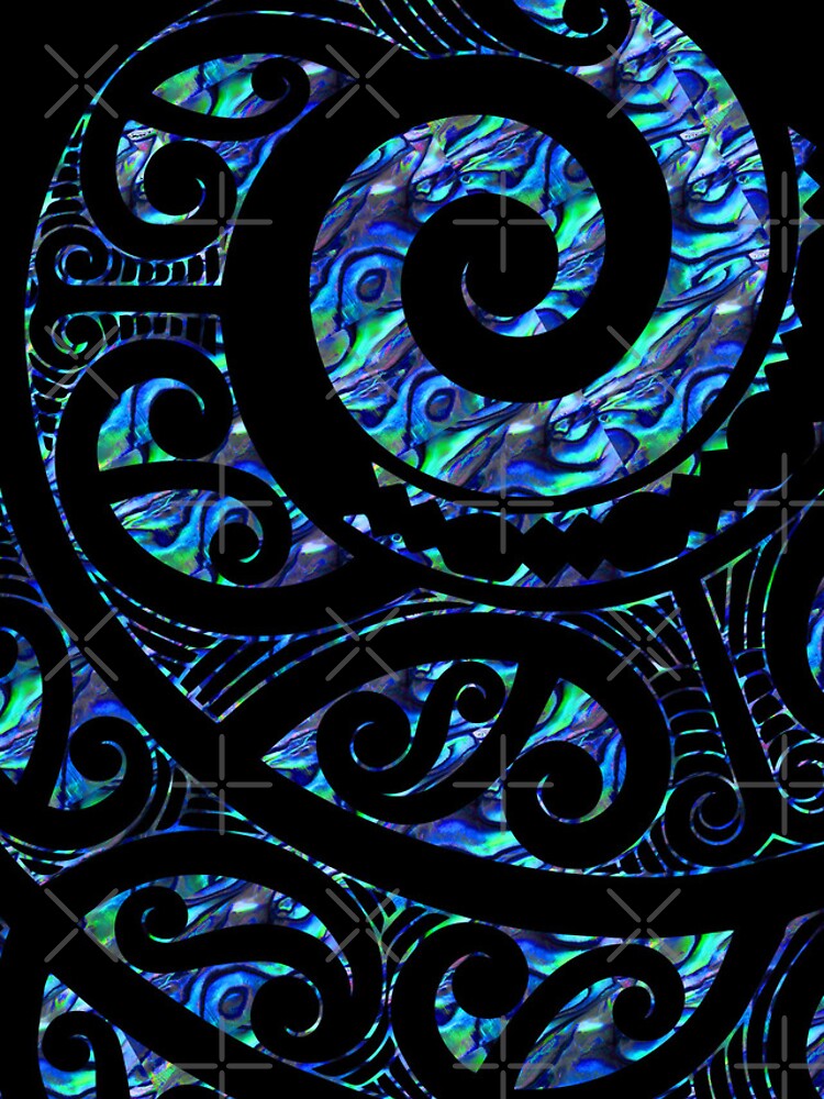 "New Zealand Maori Paua Tattoo Koru Design" iPhone Case for Sale by ...