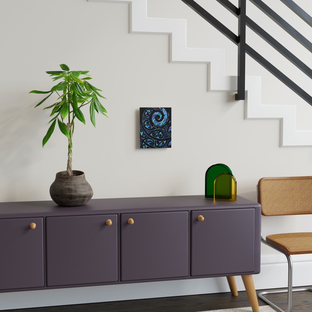 "New Zealand Māori Paua Tattoo Koru Design" Canvas Print for Sale by ...