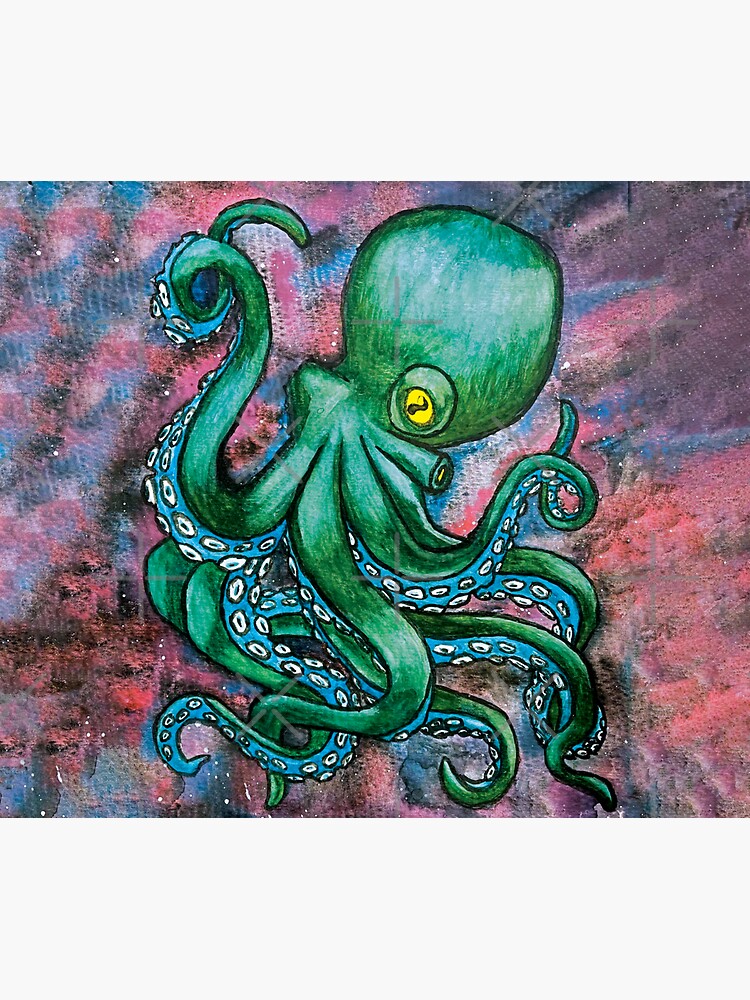 "Galactic octopus " Sticker for Sale by Purpledemon16 | Redbubble