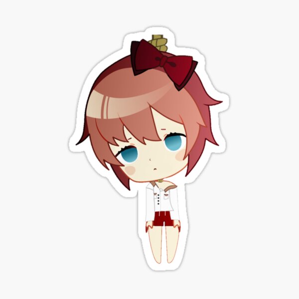 "cute ddlc sayori doki doki" Sticker for Sale by Saraah-Pep | Redbubble