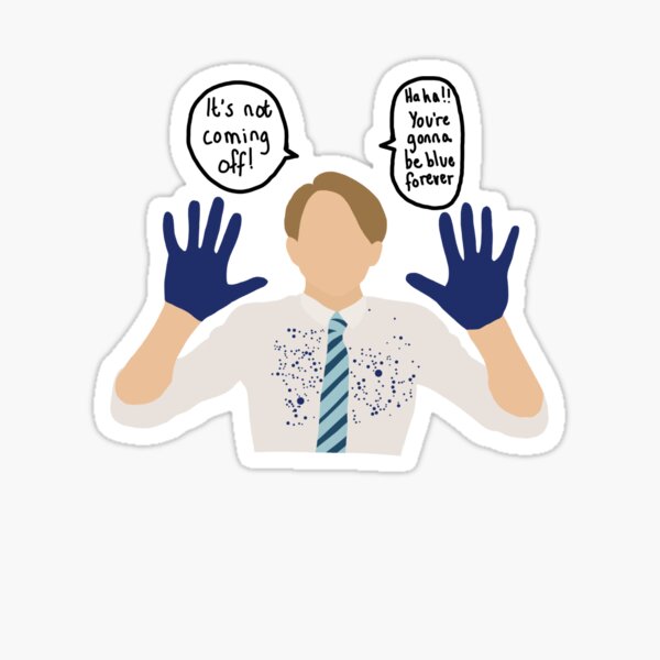 "nick nelson blue hands heartstopper" Sticker by sydneymmd | Redbubble