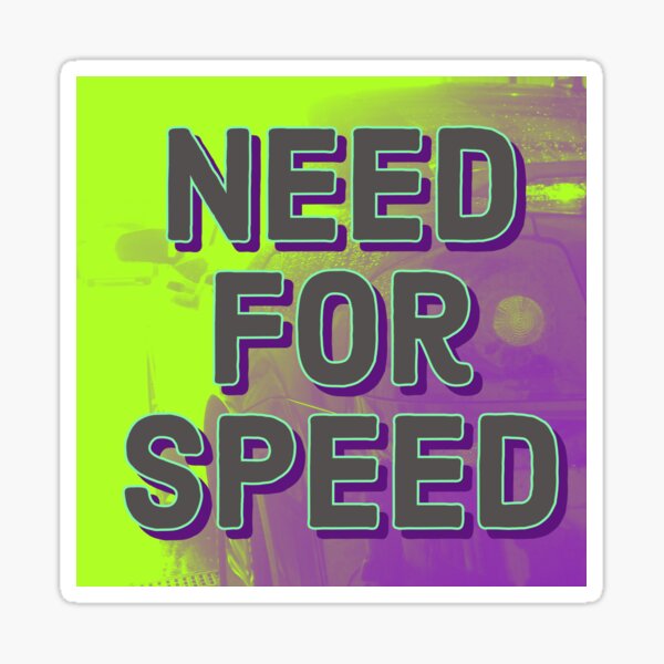 "Need for speed " Sticker for Sale by killerbyyou | Redbubble