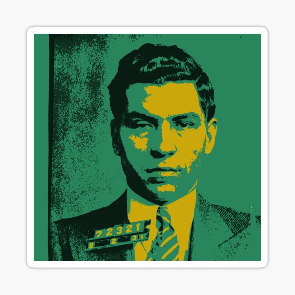 "Lucky Luciano" Sticker by RaiStromberg | Redbubble