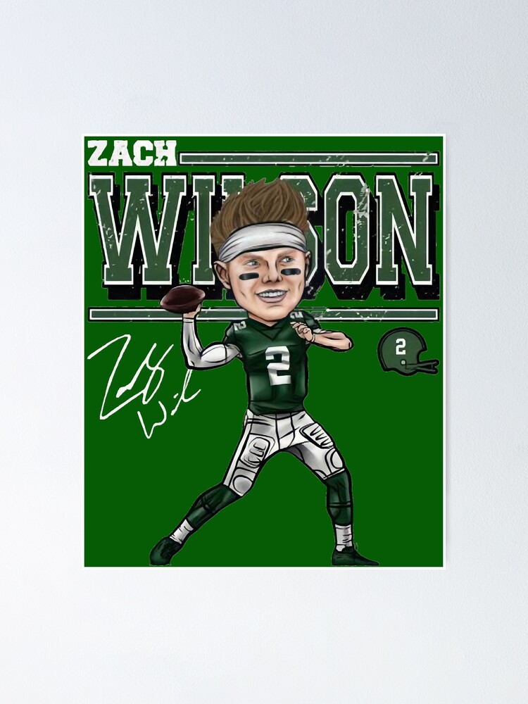 "Zach Wilson Cartoon" Poster for Sale by wardwilliam90 | Redbubble