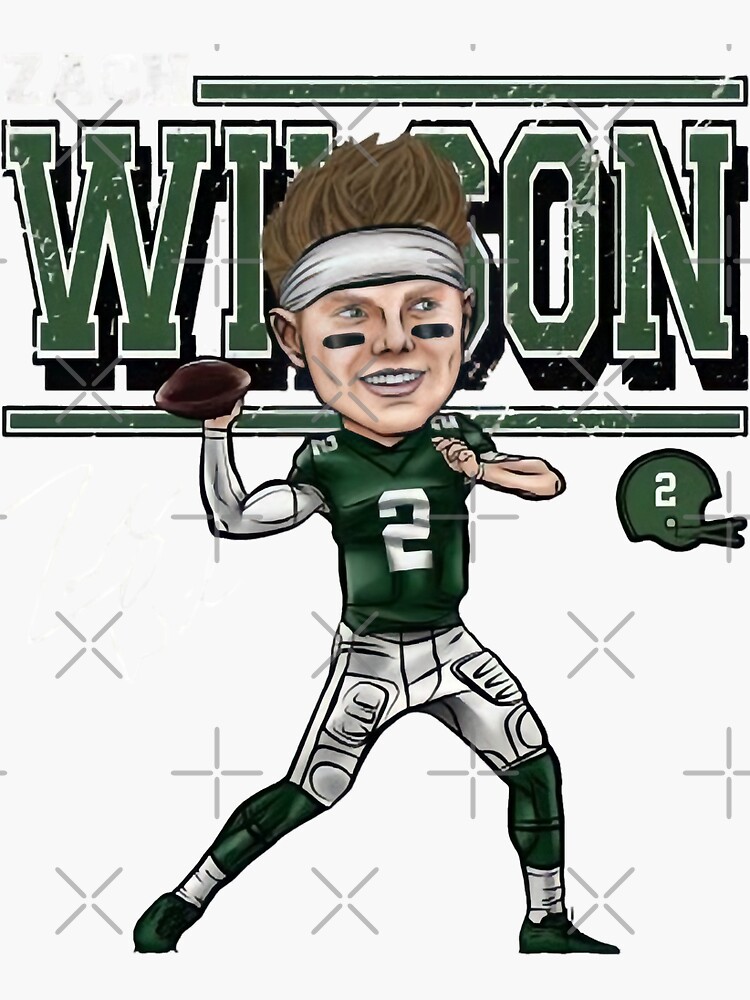 "Zach Wilson Cartoon" Sticker for Sale by wardwilliam90 | Redbubble