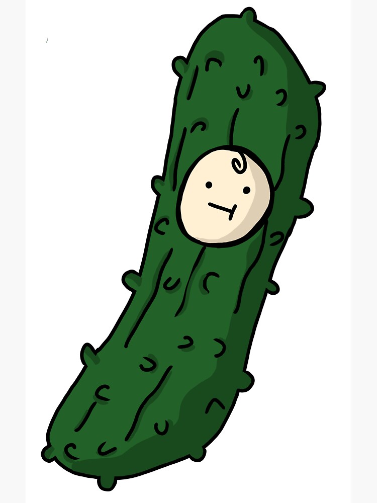 "Pickle Kid" Sticker for Sale by Scarlet-Striker | Redbubble
