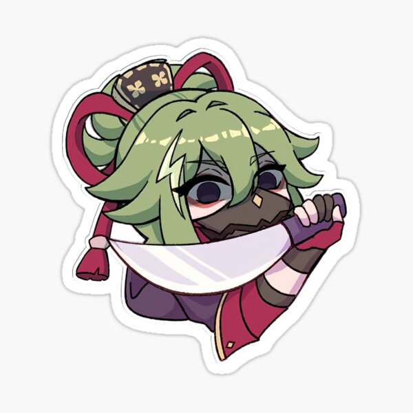 "Genshin Impact Kuki Shinobu" Sticker for Sale by BatuhanAnil | Redbubble