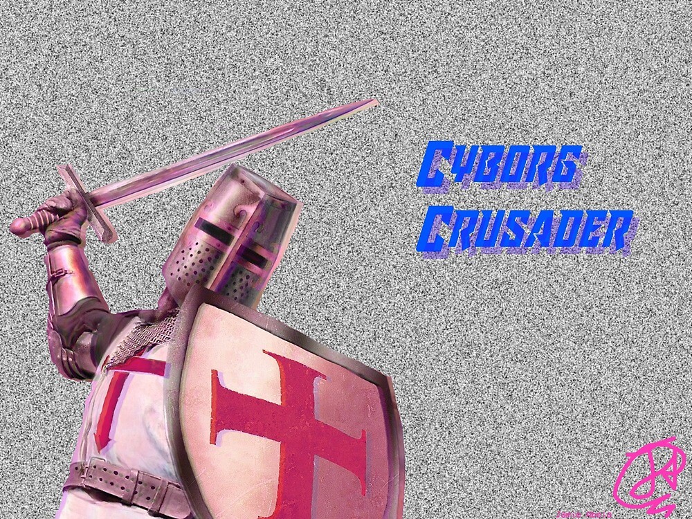 "Cyborg Crusader" by DrVaporwave | Redbubble