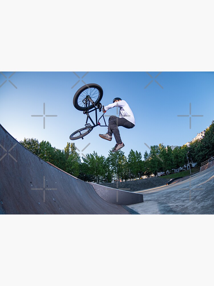"BMX Bike Stunt" Sticker by homydesign | Redbubble