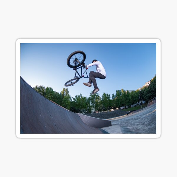 "BMX Bike Stunt" Sticker for Sale by homydesign | Redbubble
