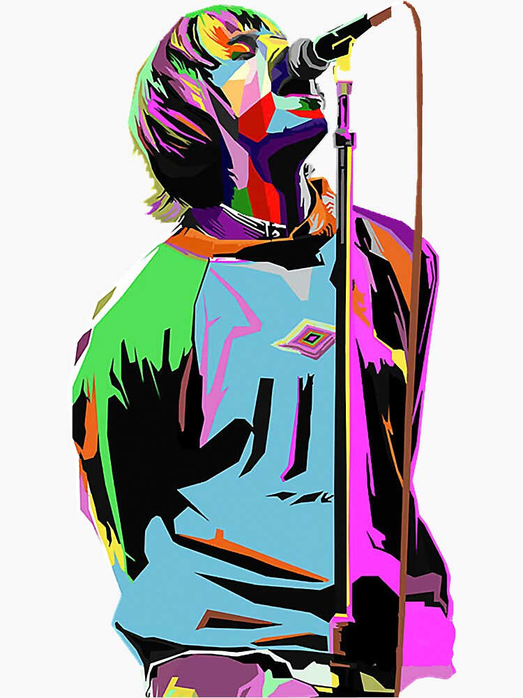 "Liam gallagher art active" Sticker for Sale by KevinStarks | Redbubble