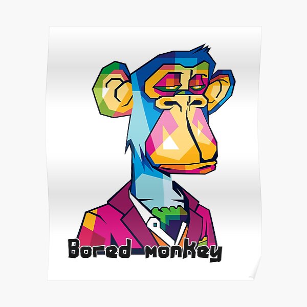 "Bored Ape, BAYC Pop Art Portrait" Poster for Sale by dicohendry ...