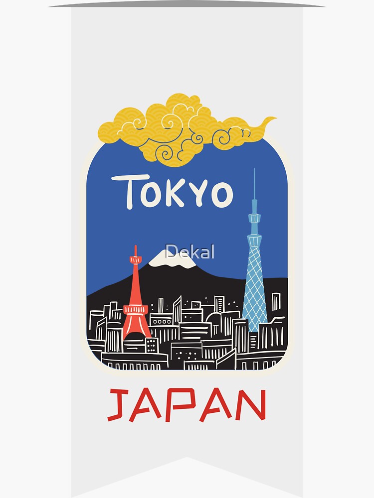 "Tokyo Skyline Decal" Sticker for Sale by Dekal | Redbubble