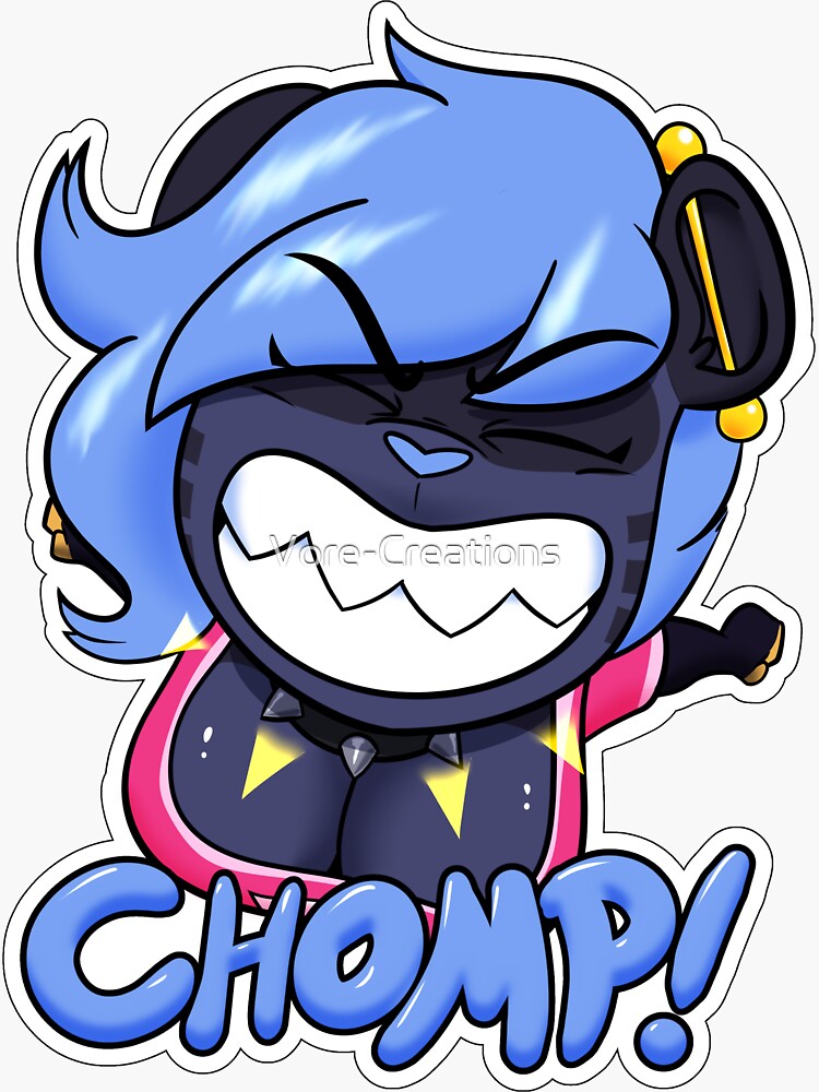 "Emmy Chomp" Sticker by Vore-Creations | Redbubble