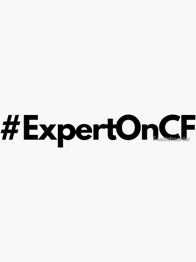 "Expert On Codeforces" Sticker for Sale by Faeblehoarder | Redbubble