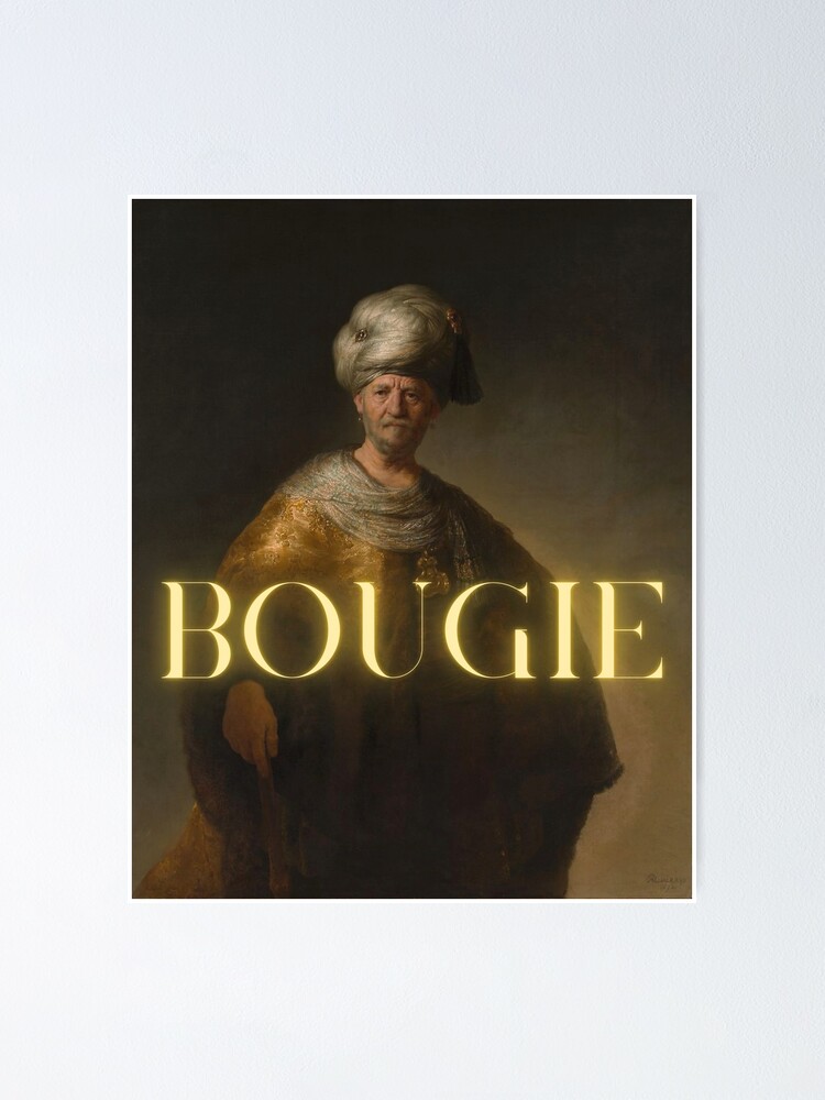 "Fine Art Meme - Bougie" Poster for Sale by AwfullyFineArt | Redbubble