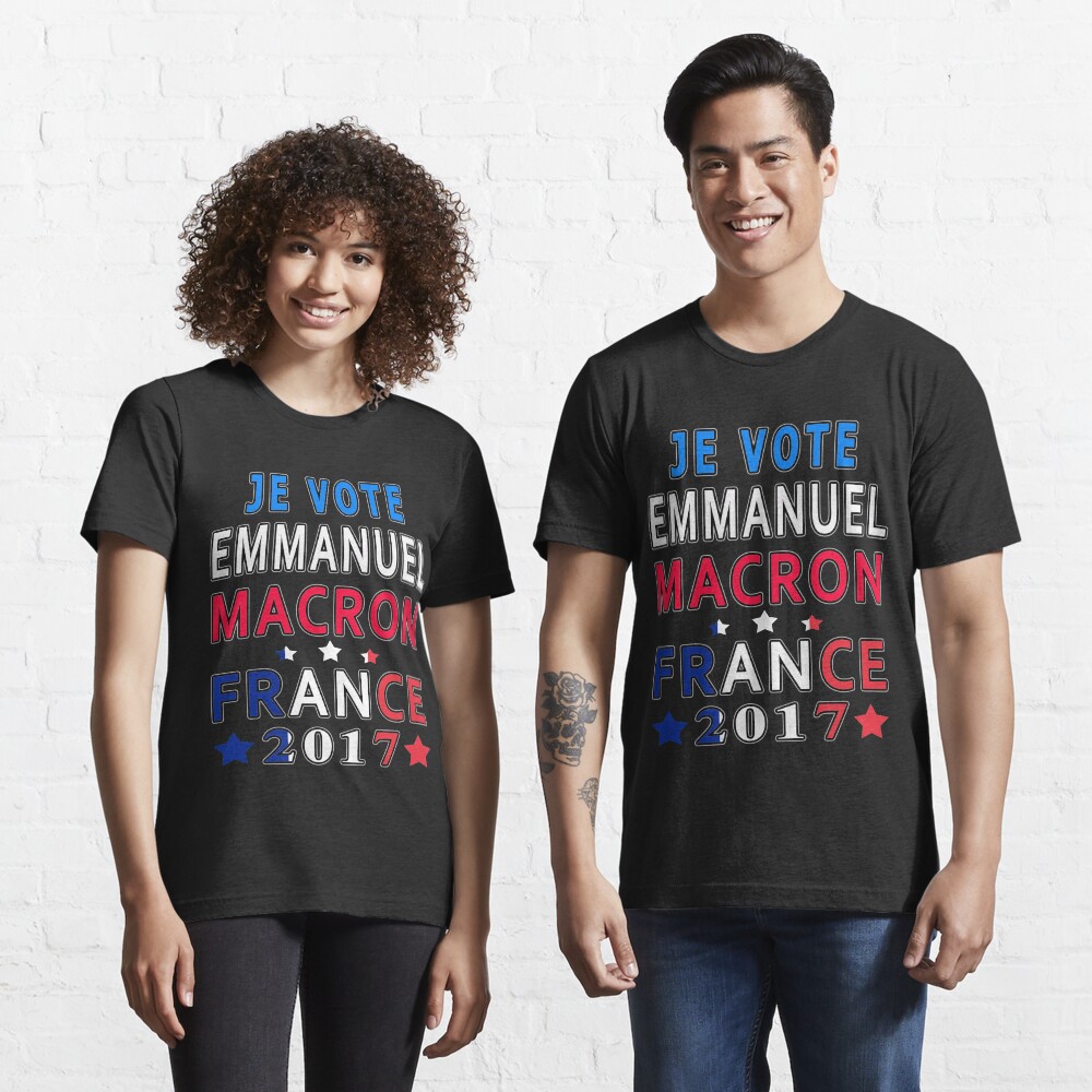 "Je Vote Emmanuel Macron" T-shirt for Sale by vndesign | Redbubble ...