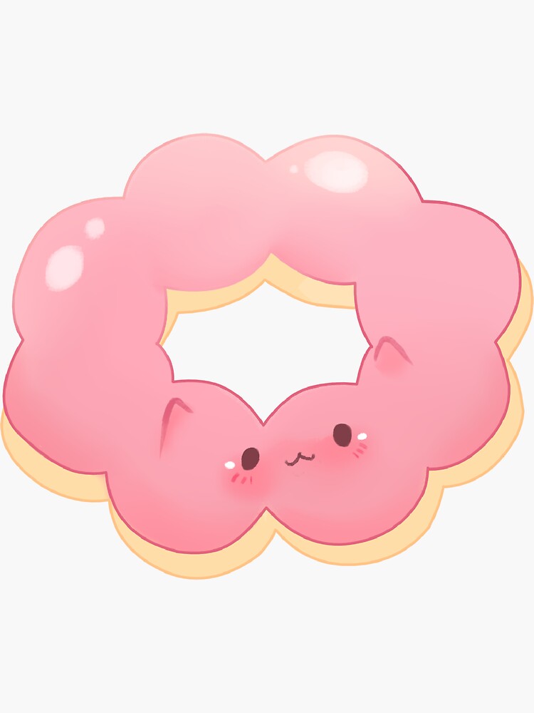 "Cute Pink Mochi Donut" Sticker by sophieed10 | Redbubble