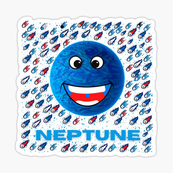 "Neptune Planet " Sticker for Sale by mechkourart | Redbubble