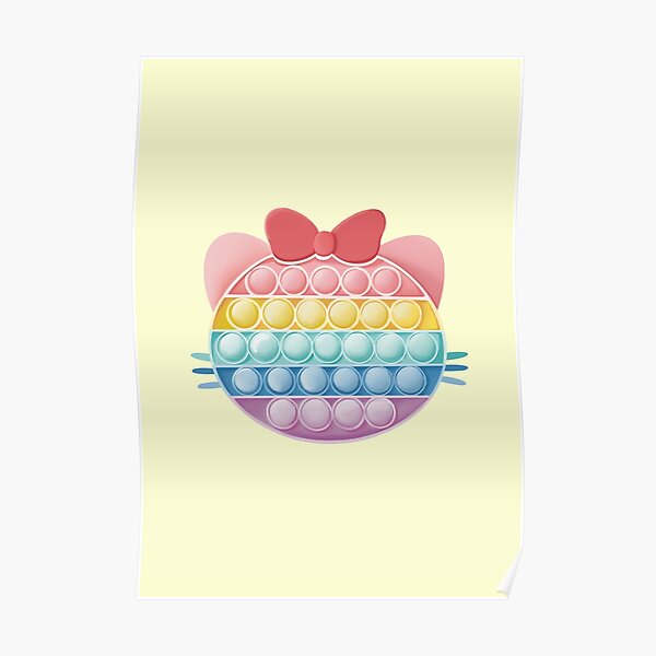 "Pop It Cat Patterns" Poster for Sale by Yunipop | Redbubble