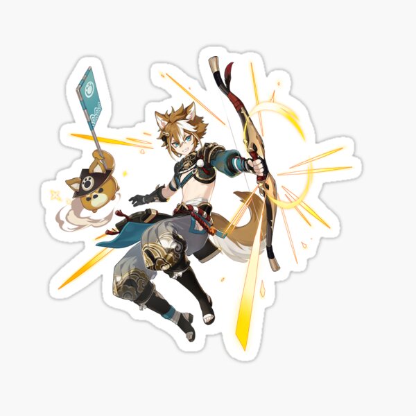 "Genshin Impact Gorou" Sticker for Sale by xszone | Redbubble