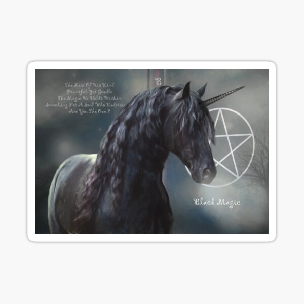 "Black Magic" Sticker by PicsByT | Redbubble