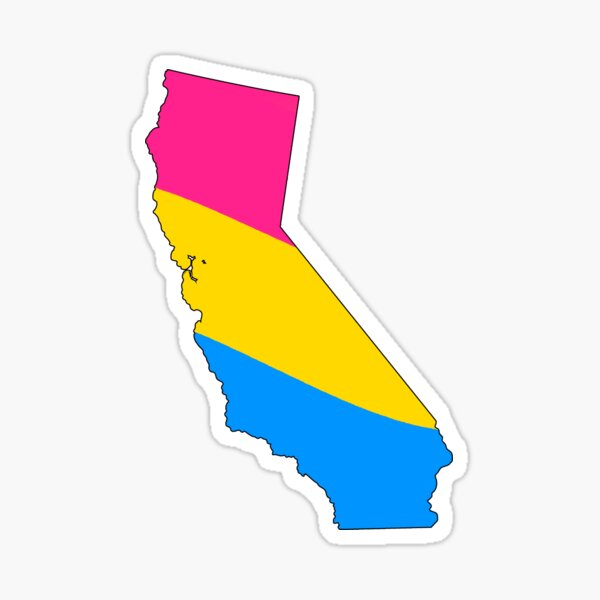 "California Pan Pride" Sticker for Sale by Gayesthetic | Redbubble