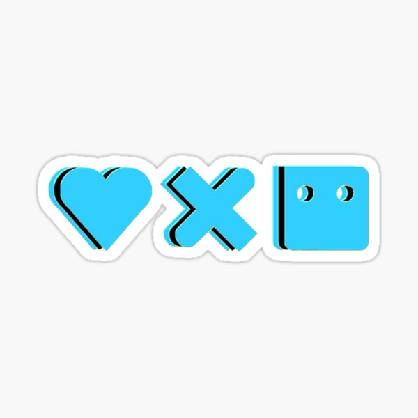 "LOVE DEATH ROBOTS LOGO ZIMA BLUE " Sticker for Sale by VillainVilles ...
