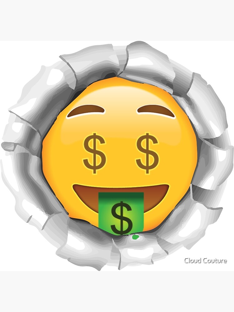 "Money-Mouth Face Emoji| Funny Emoji |Cute Emoji" Poster for Sale by ...
