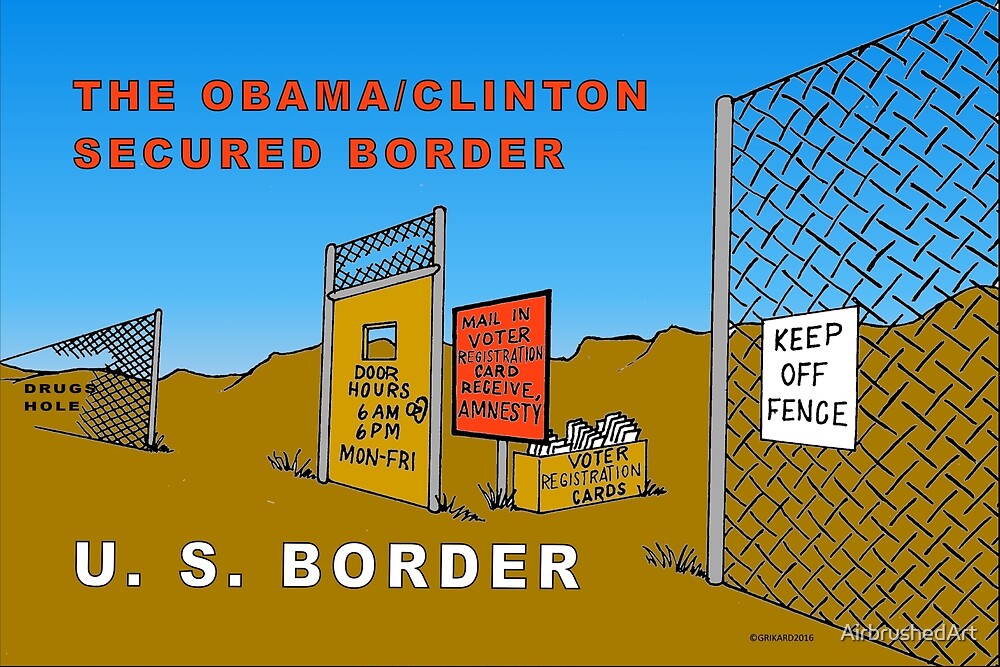 "Secured Border" by AirbrushedArt | Redbubble