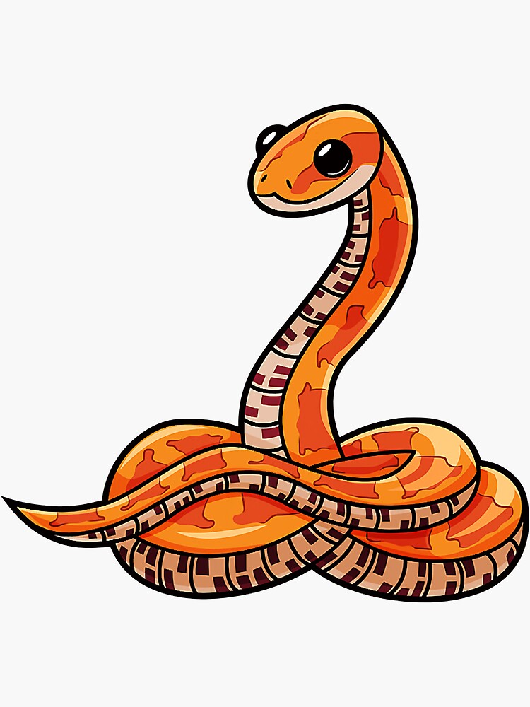 "Cute Corn Snake" Sticker for Sale by xmjajd | Redbubble