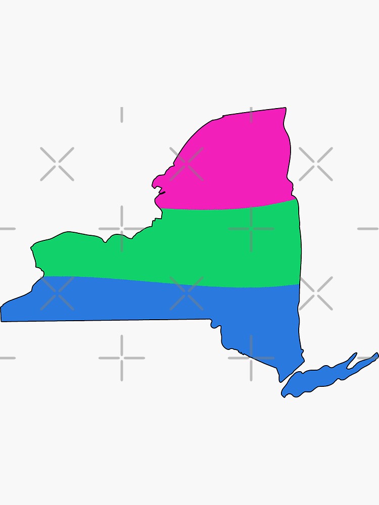 "New York Poly Pride" Sticker for Sale by Gayesthetic | Redbubble
