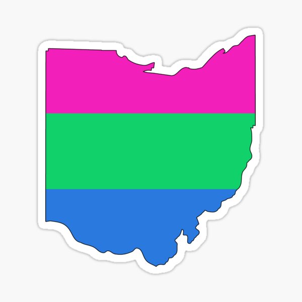 "Ohio Poly Pride" Sticker for Sale by Gayesthetic | Redbubble
