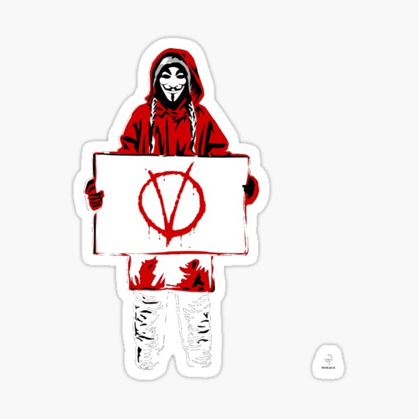 "V for Vendetta" Sticker for Sale by Yarmosha | Redbubble