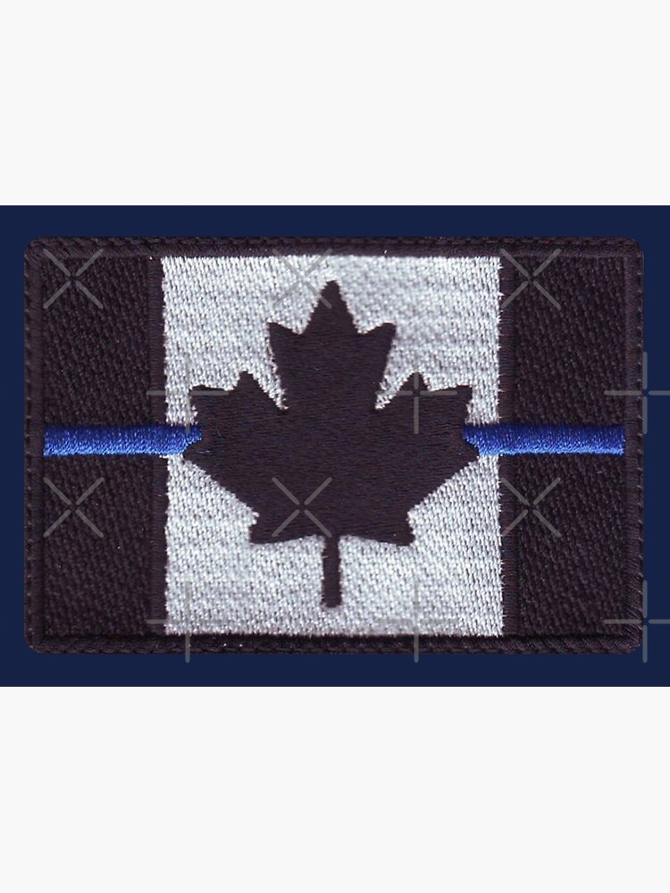 "Thin Blue Line Canada Flag Patch" Poster for Sale by BetterDaze ...