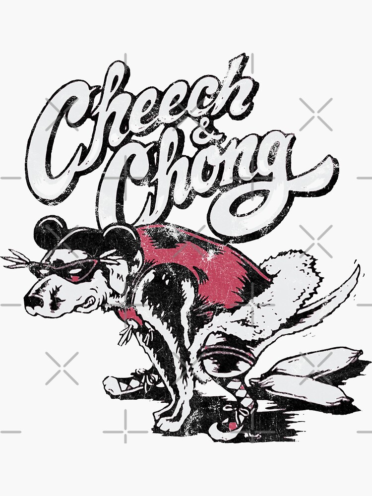 "Cheech [Worn Look]" Sticker for Sale by risible | Redbubble