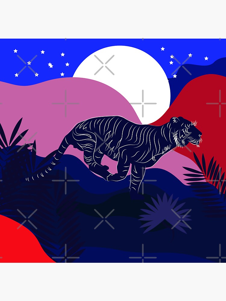 "save tiger project artwork t-shirt | save tiger" Sticker for Sale by ...