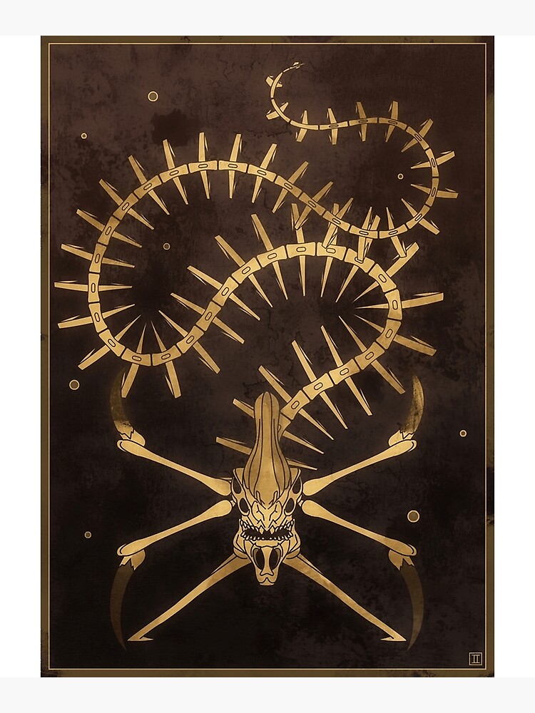 Póster «Luz de esqueleto de Leviatán segador Póster» de backeksmehdidw ...