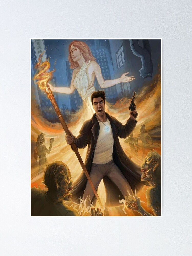 "Dresden files " Poster for Sale by collinsdrawings | Redbubble