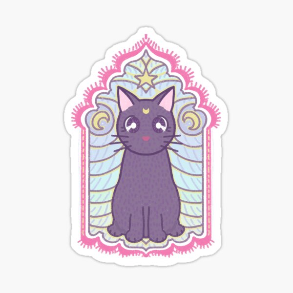 "Luna" Sticker for Sale by Pixiiifish | Redbubble