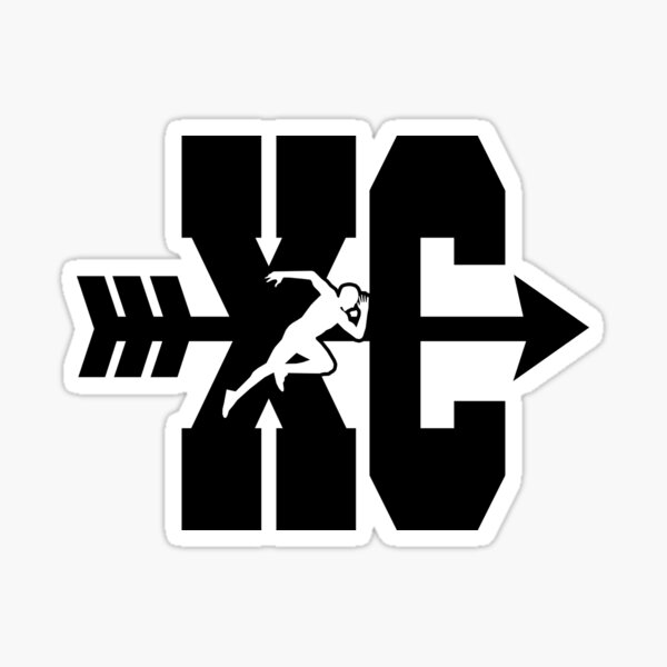 "XC CROSS COUNTRY" Sticker by MoreFaces | Redbubble