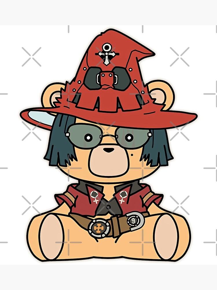I No Guilty Gear Guilty Bear Poster For Sale By Fgcstickers Redbubble