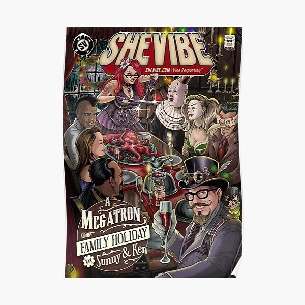 "Sunny Megatron - SheVibe Cover Art" Poster for Sale by shevibe | Redbubble