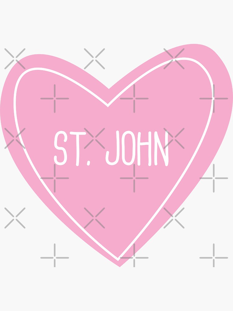 "St John Heart" Sticker by teesaurus | Redbubble