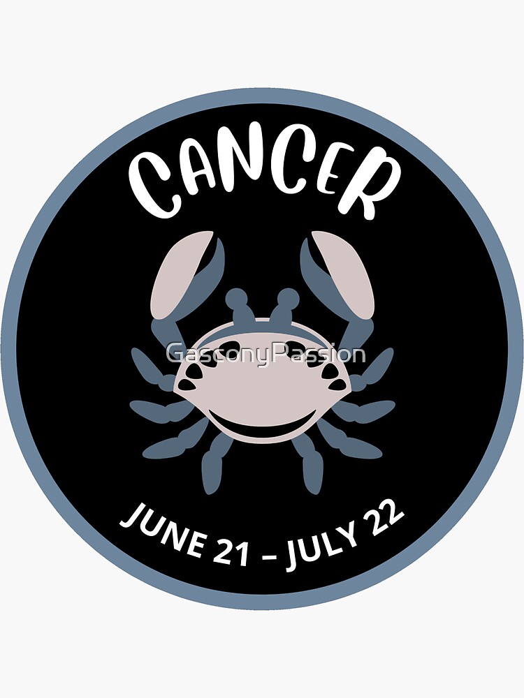 "Cancer Star Sign" Sticker for Sale by GasconyPassion | Redbubble