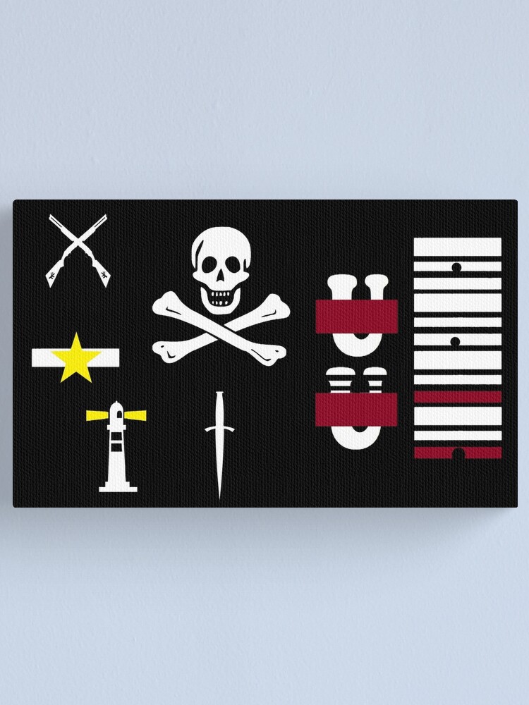 "WW1 Royal Navy Submarine Jolly Roger Pirate Flag" Canvas Print for ...