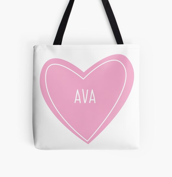 "Ava Heart" Tote Bag for Sale by teesaurus | Redbubble