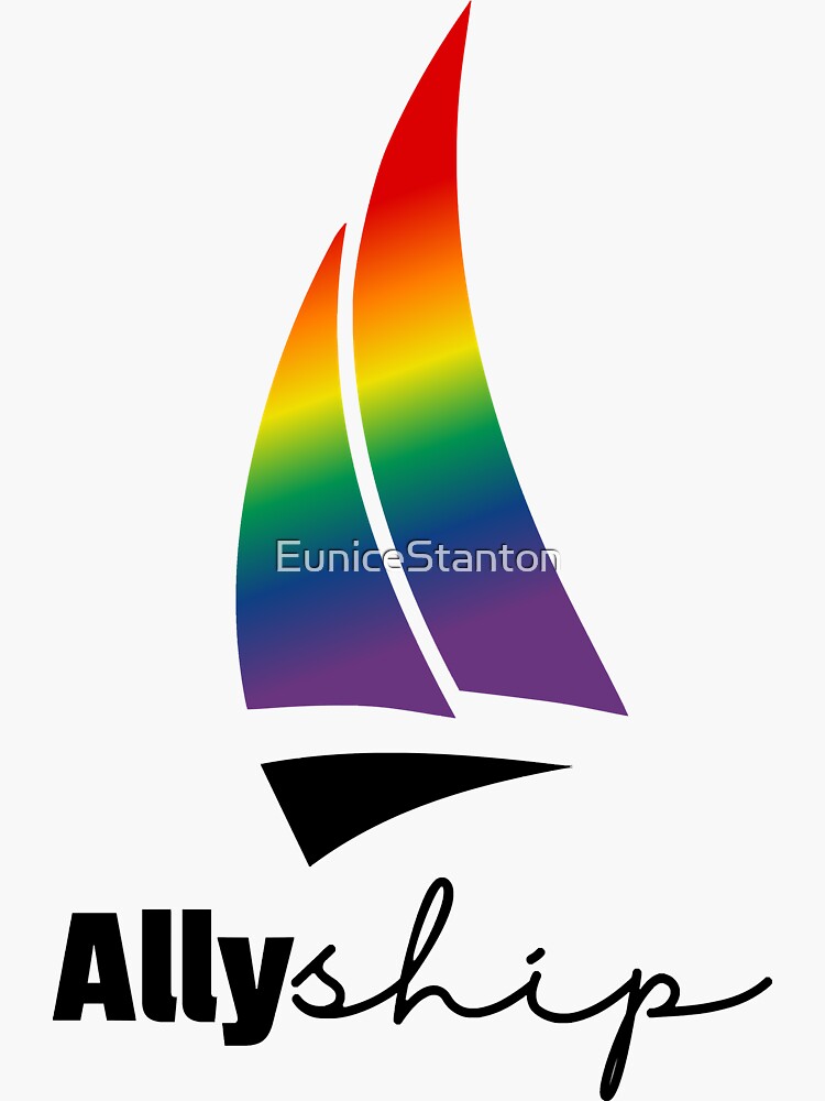 "Show Your LGBTQ Allyship" Sticker by EuniceStanton | Redbubble