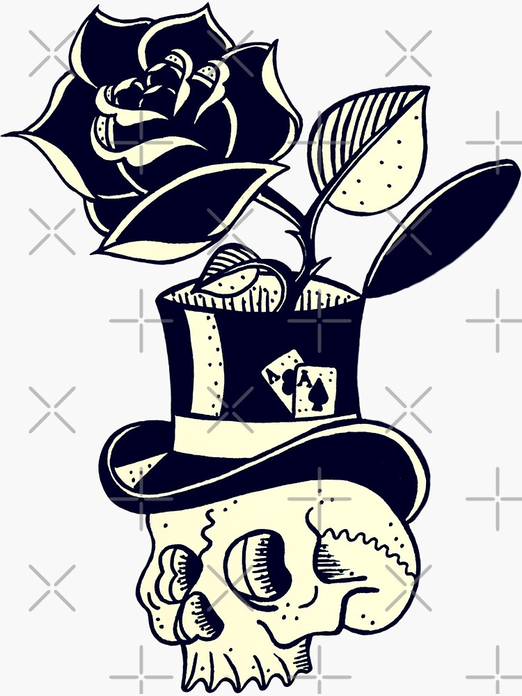 "Hat Trick" Sticker for Sale by TheRiZart | Redbubble
