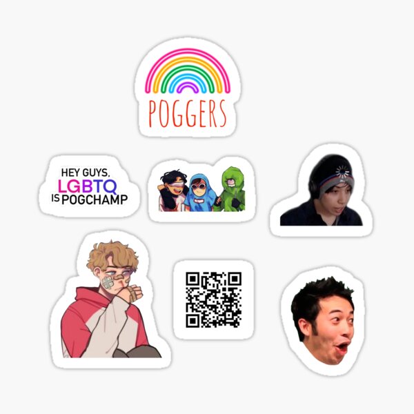 "poggers sticker pack " Sticker for Sale by bestizeyy | Redbubble
